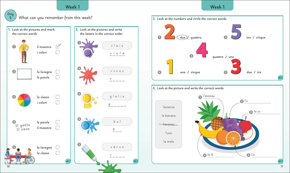 Italian Language Words